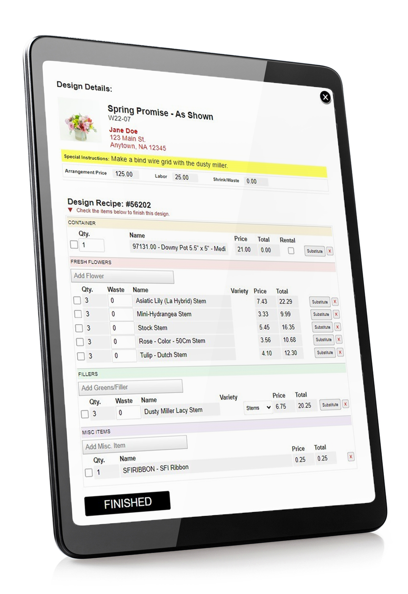 Florist Inventory Management - gotFlowers?